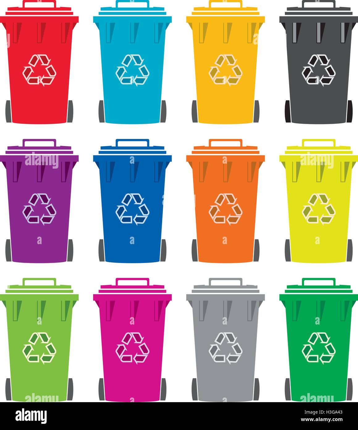 Green wheelie Stock Vector Images - Alamy