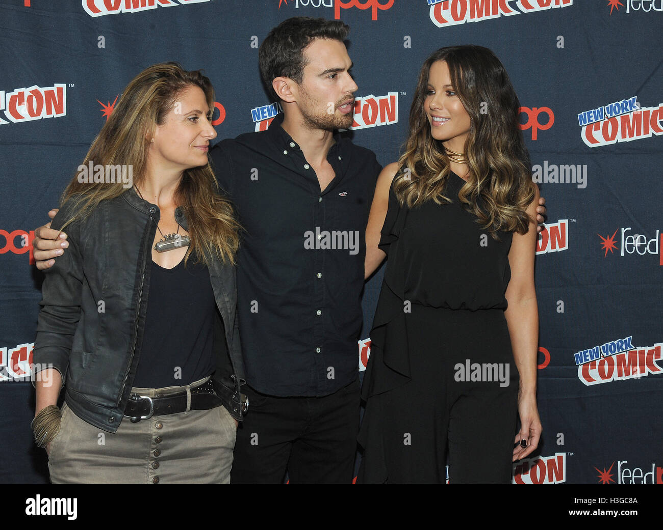 NEW YORK, NY - OCTOBER 07: Director Anna Forester, Theo James and Kate ...