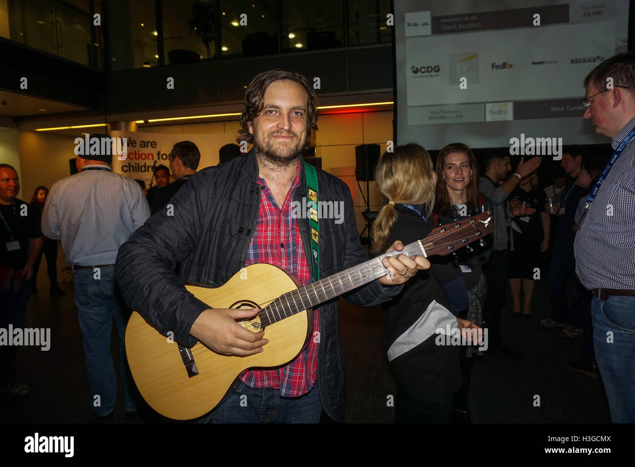 London, UK. 7th October, 2016. Singer James Walsh preforms at the Byte ...