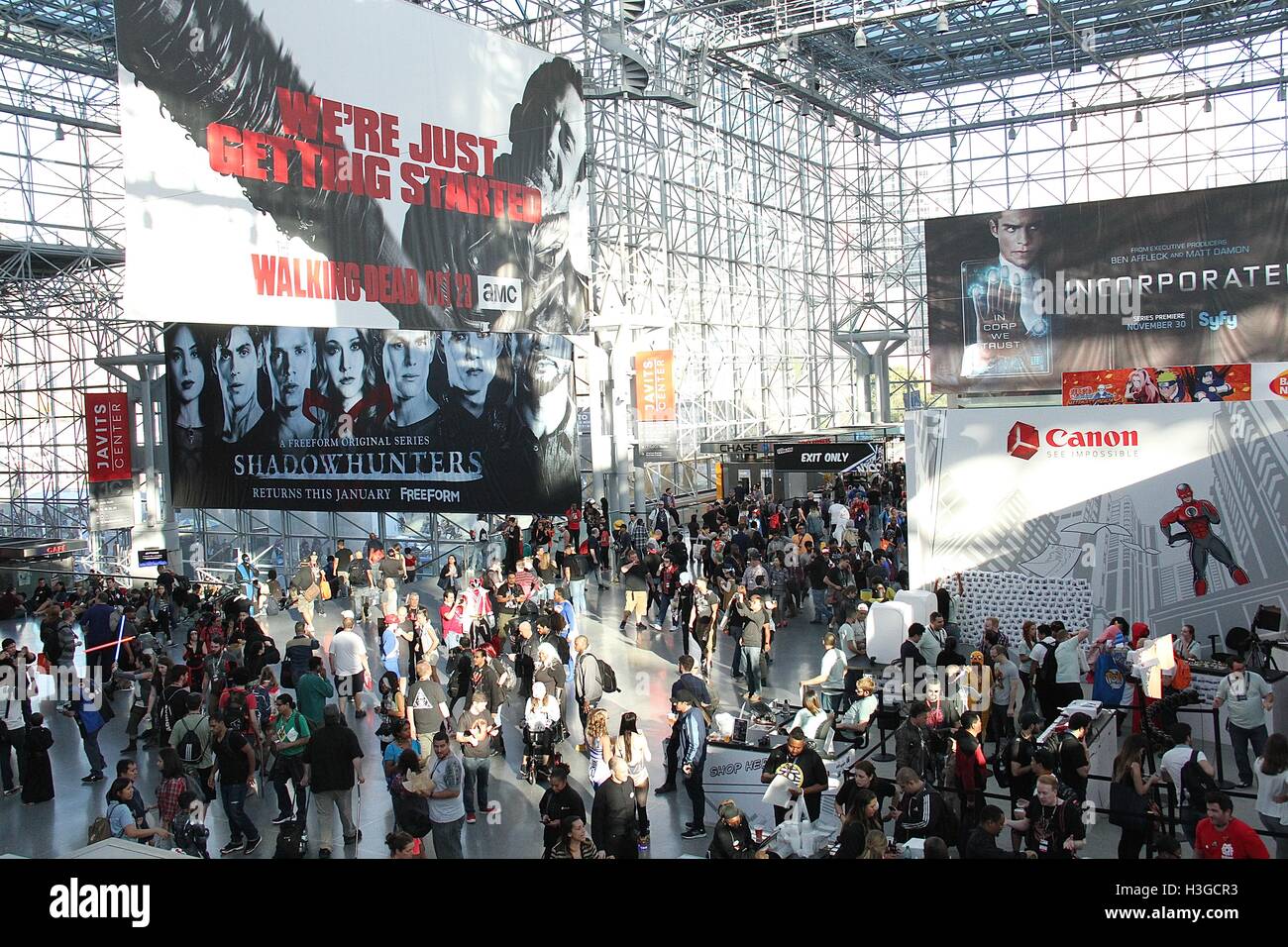 NEW YORK, NY - OCTOBER 7: Crowd at New York Comic-Con at Jacob Javits ...