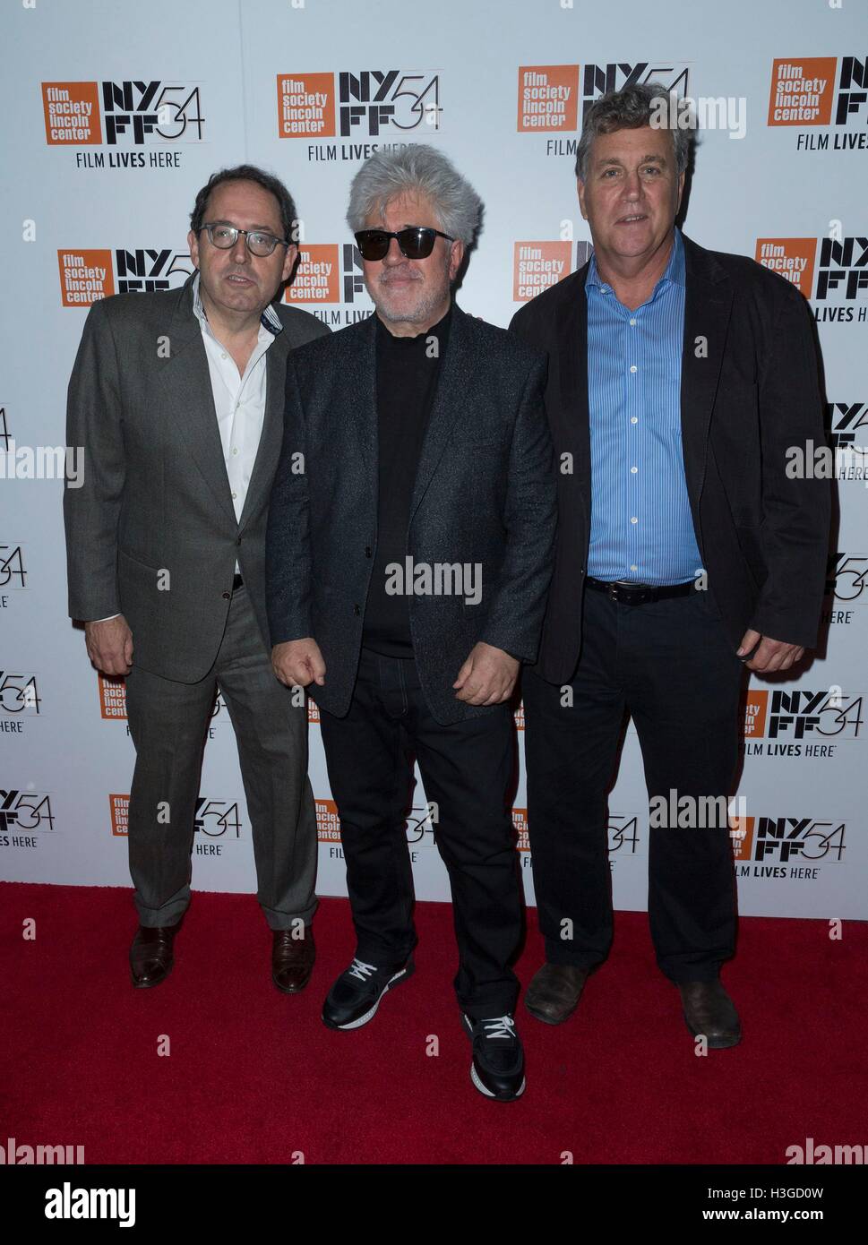 New York, NY, USA. 7th Oct, 2016. Michael Barker, Pedro Almodovar, Tom ...