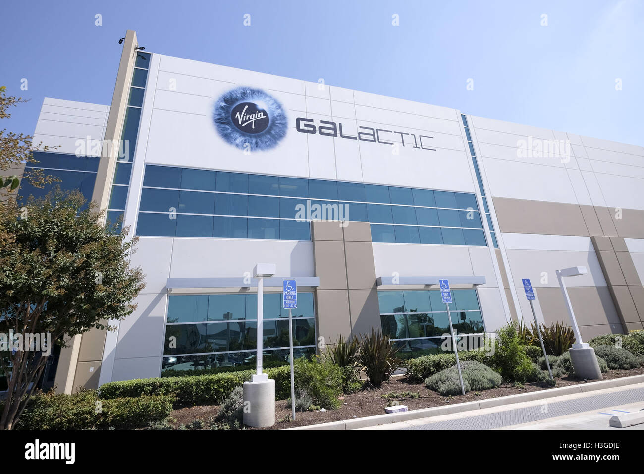 Los Angeles, California, USA. 21st Sep, 2016. Virgin Galactic building ...