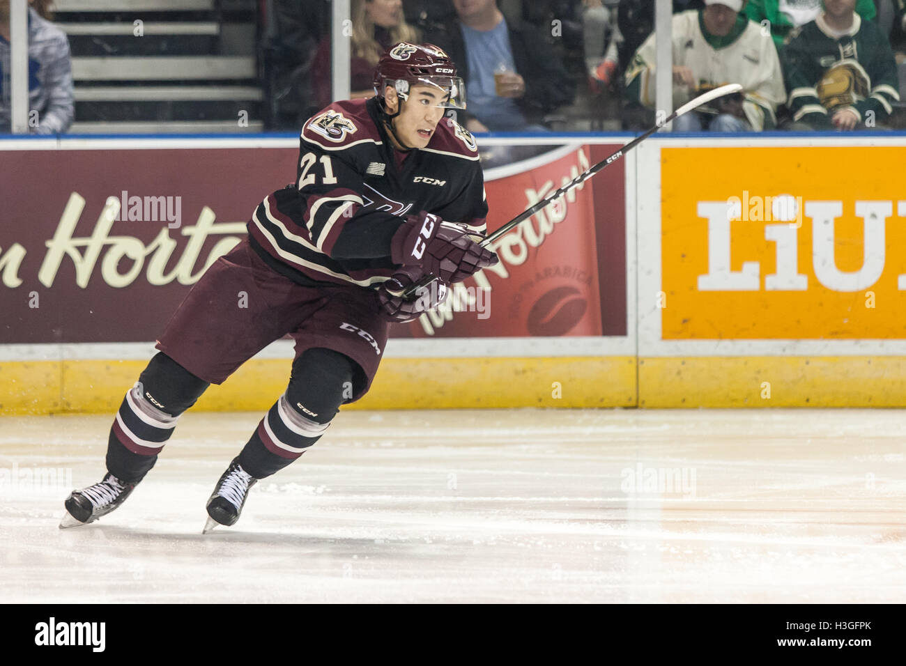 London Ontario, Canada. October 7, 2016.Peterborugh Petes forward ...