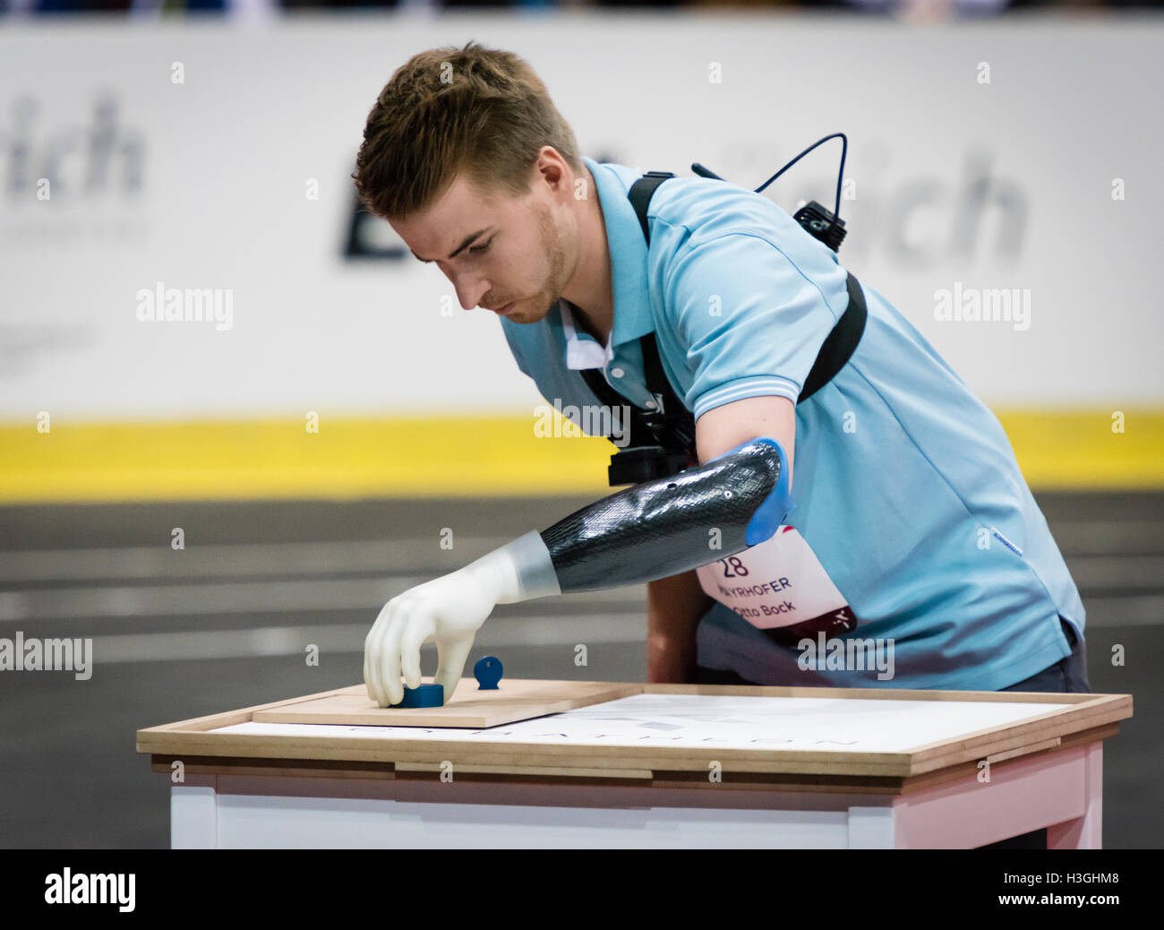 Kloten, Switzerland. 8th Oct, 2016. Patrick Mayrhofer at the powered ...