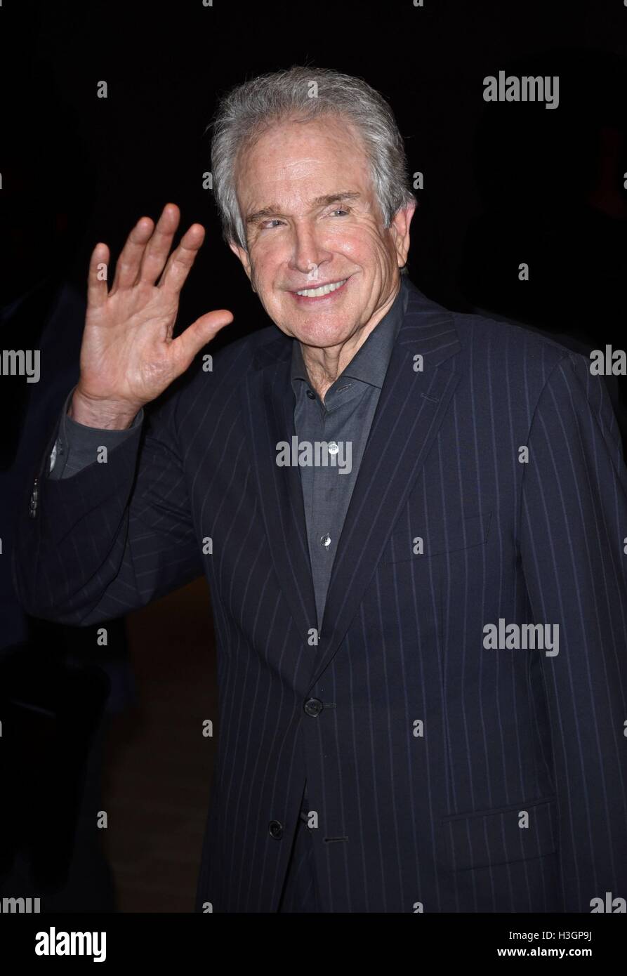 New York, NY, USA. 8th Oct, 2016. Warren Beatty at arrivals for 20TH ...