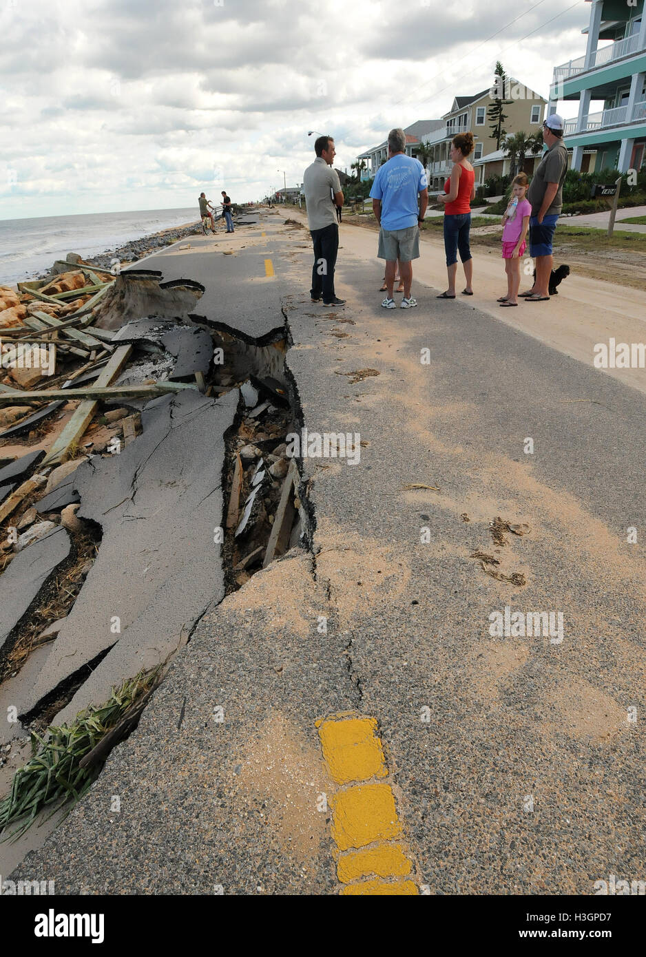 Florida storm beach erosion hi-res stock photography and images - Alamy