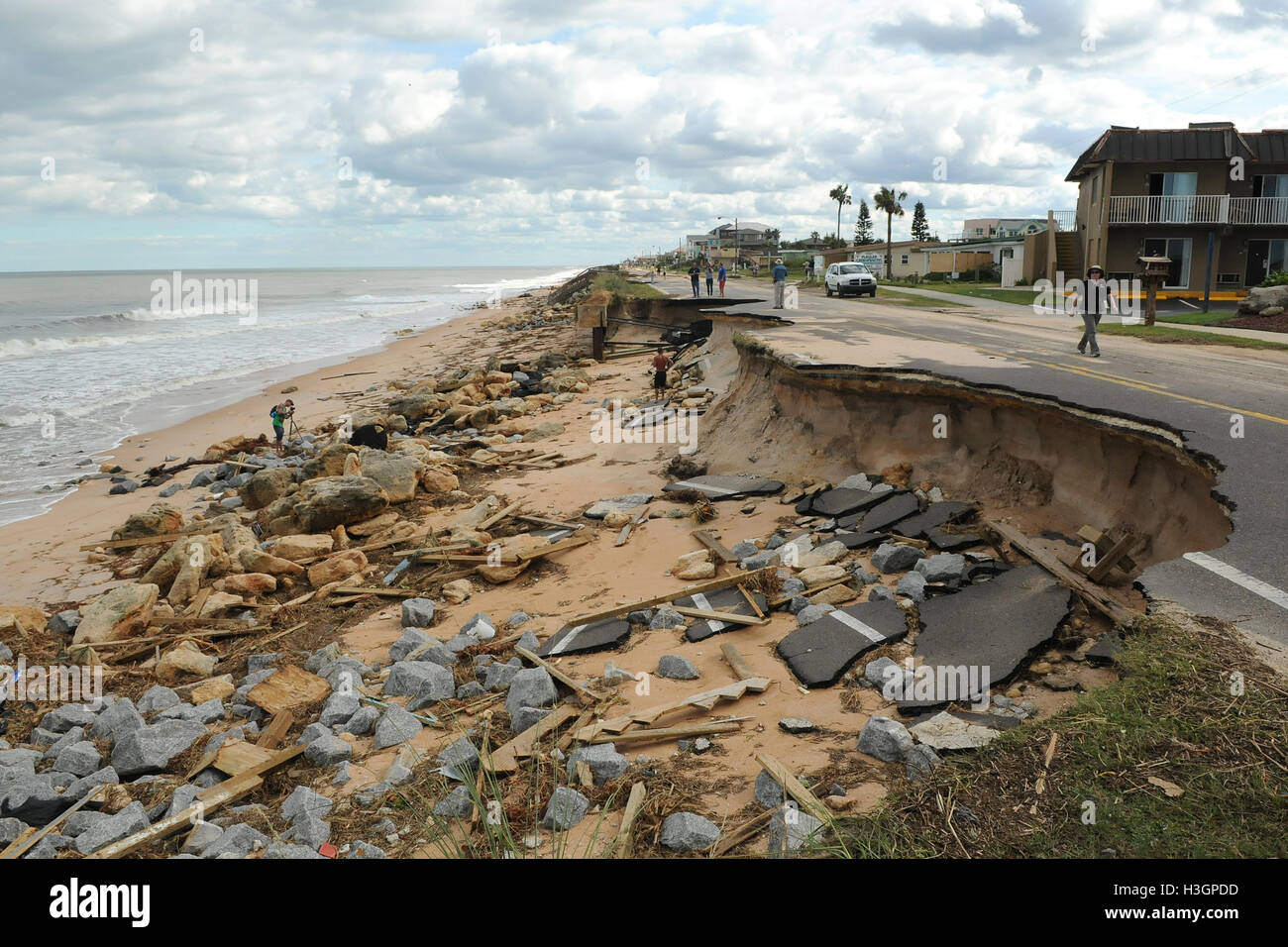 Florida storm beach erosion hi-res stock photography and images - Alamy