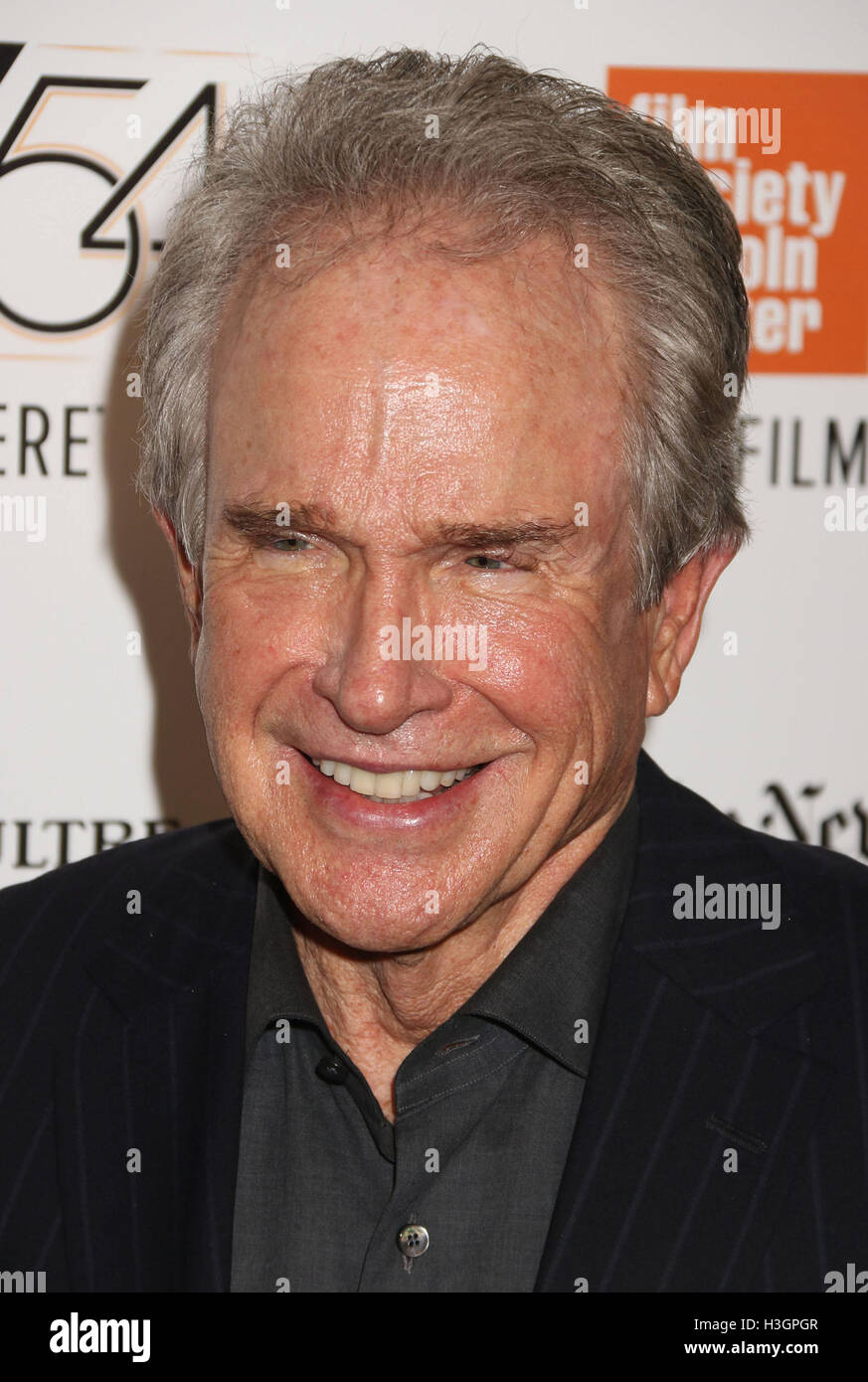 New York, New York, USA. 8th Oct, 2016. Actor WARREN BEATTY attends the ...