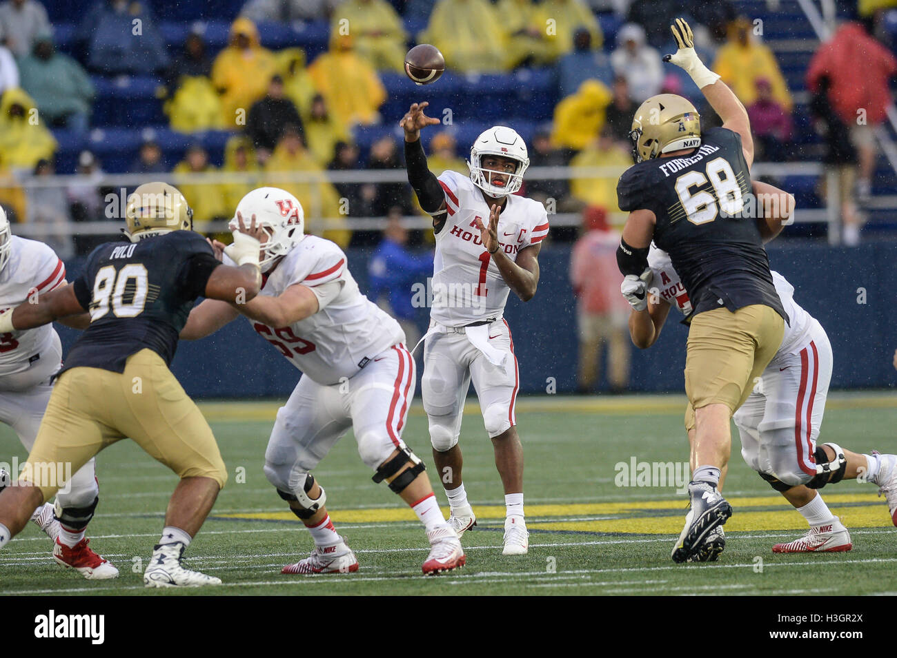 Annapolis, Maryland, USA. 8th Oct, 2016. University of Houston ...