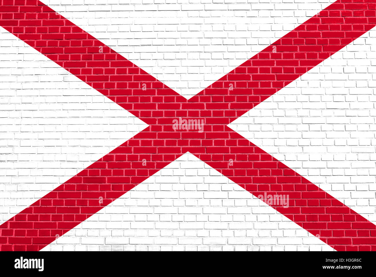 Alabamian official flag, symbol. American patriotic element. USA banner ...