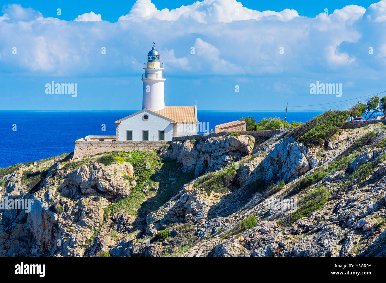 Lighthouse close to Cala Rajada, Majorca Stock Photo - Alamy