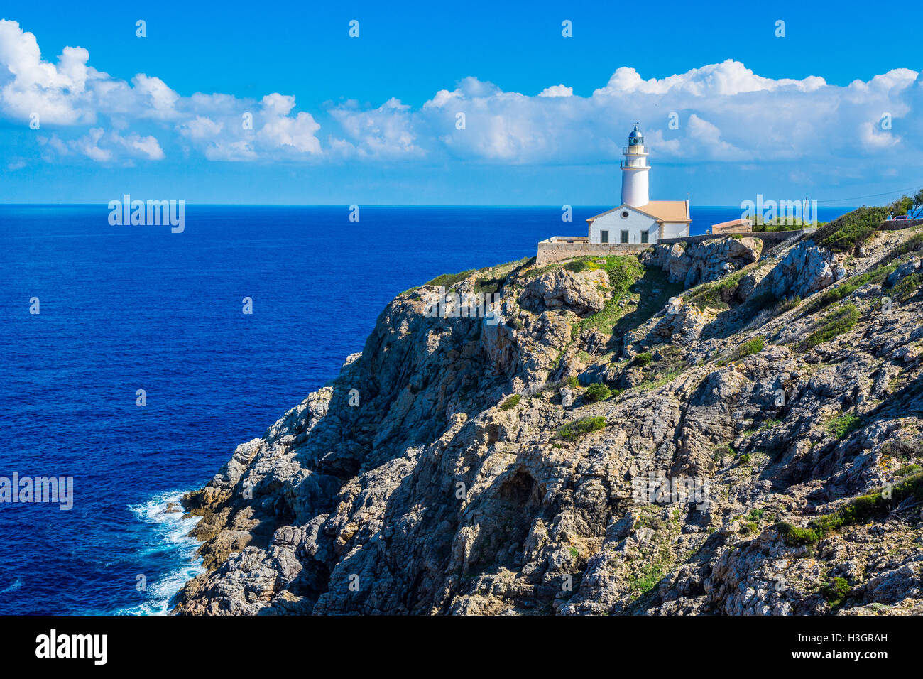 Lighthouse close to Cala Rajada, Majorca Stock Photo - Alamy
