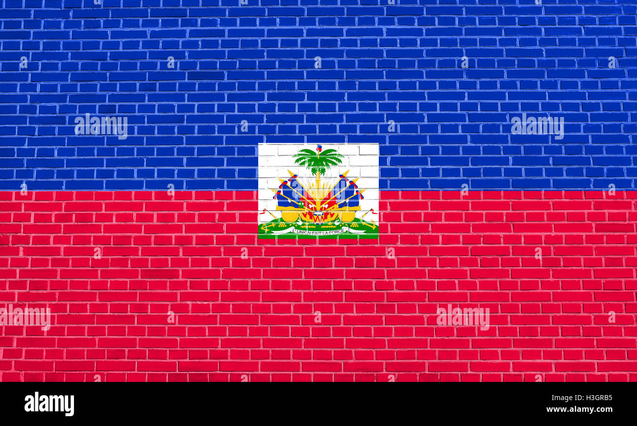 Haitian national official flag. Patriotic symbol, banner, element ...