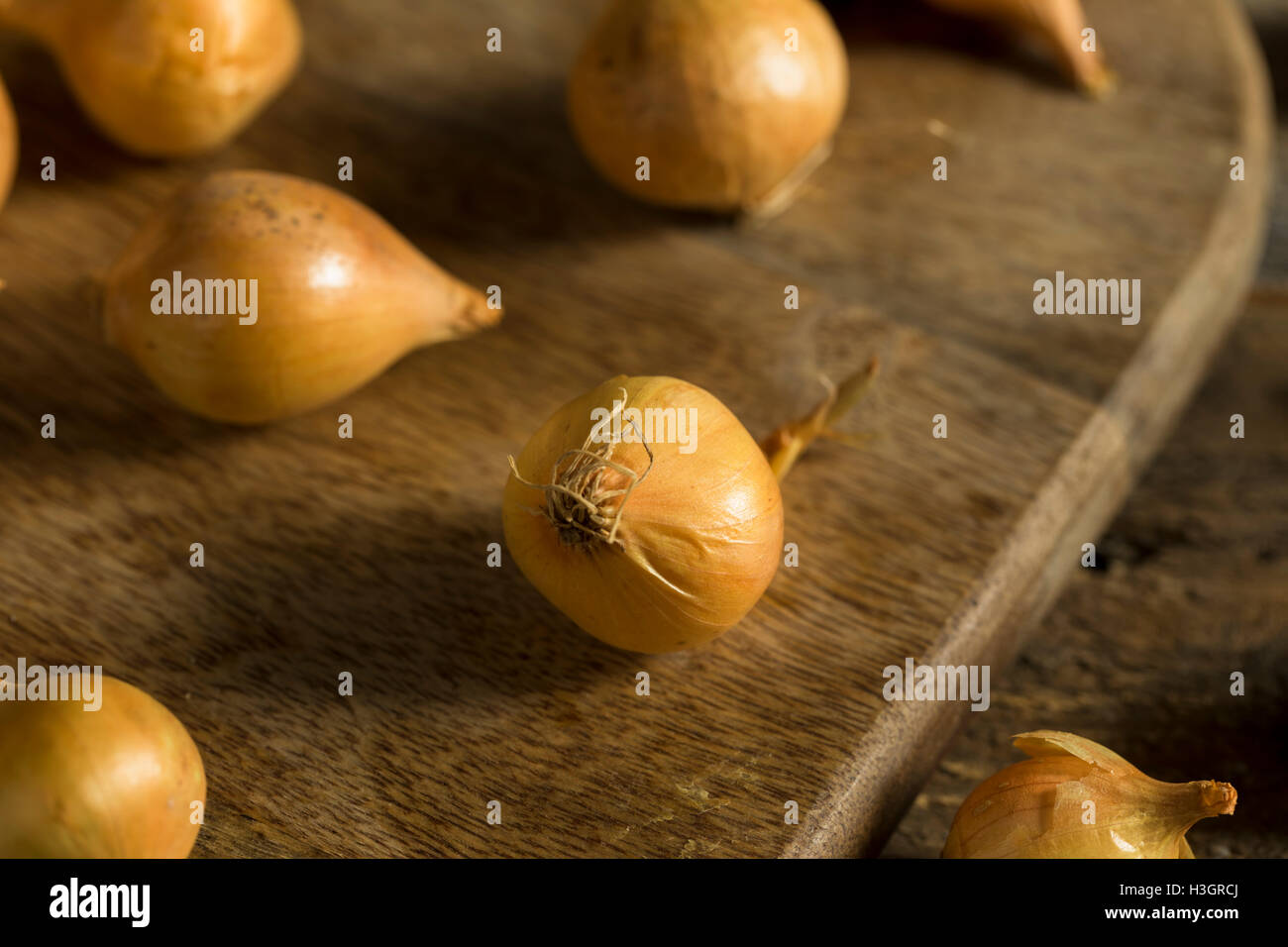Organic Raw Yellow Pearl Onions Ready for Cooking Stock Photo - Alamy