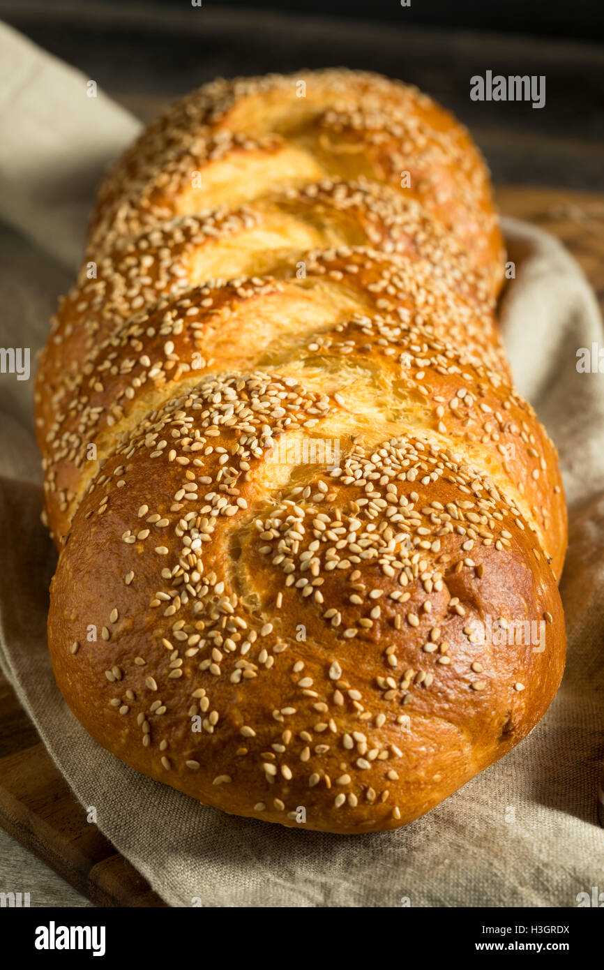 Homemade Sesame Challah Bread Ready to Eat Stock Photo - Alamy