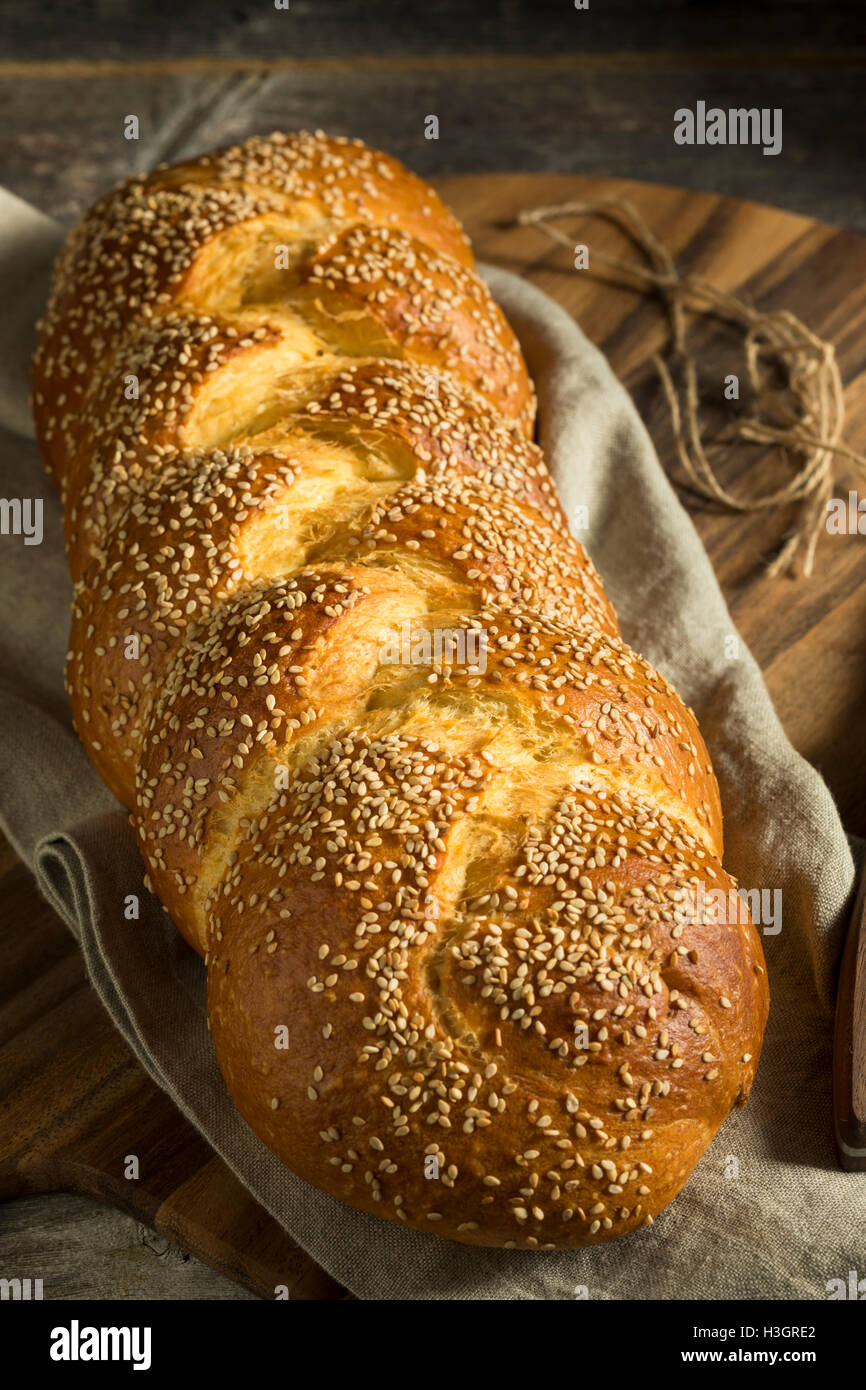 Homemade Sesame Challah Bread Ready to Eat Stock Photo - Alamy