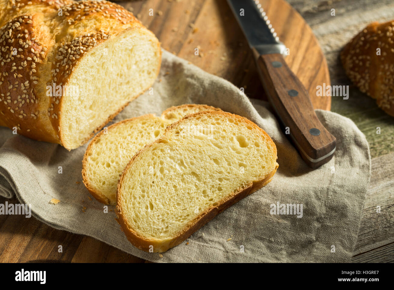 Homemade Sesame Challah Bread Ready to Eat Stock Photo - Alamy