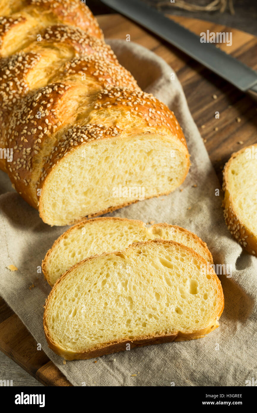 Homemade Sesame Challah Bread Ready to Eat Stock Photo - Alamy