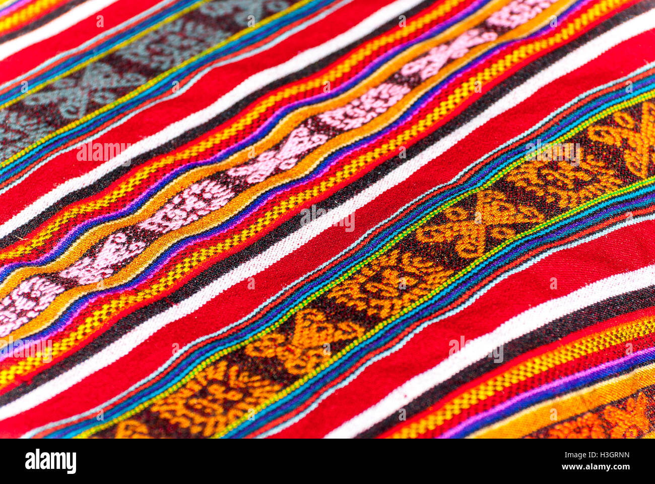 Colorful peruvian rug background Stock Photo - Alamy