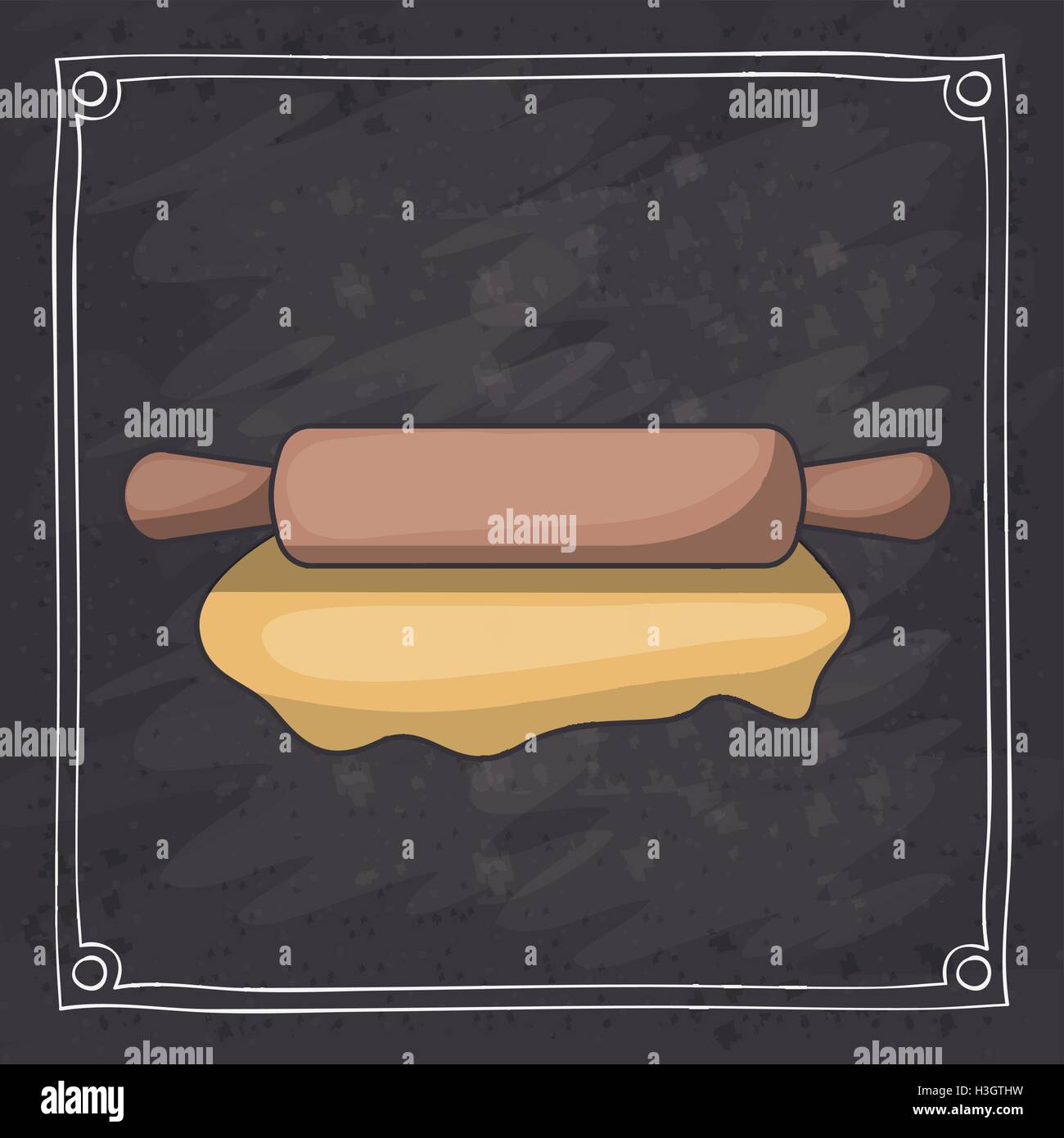 Rolling pin of bakery instrument design Stock Vector Image & Art - Alamy