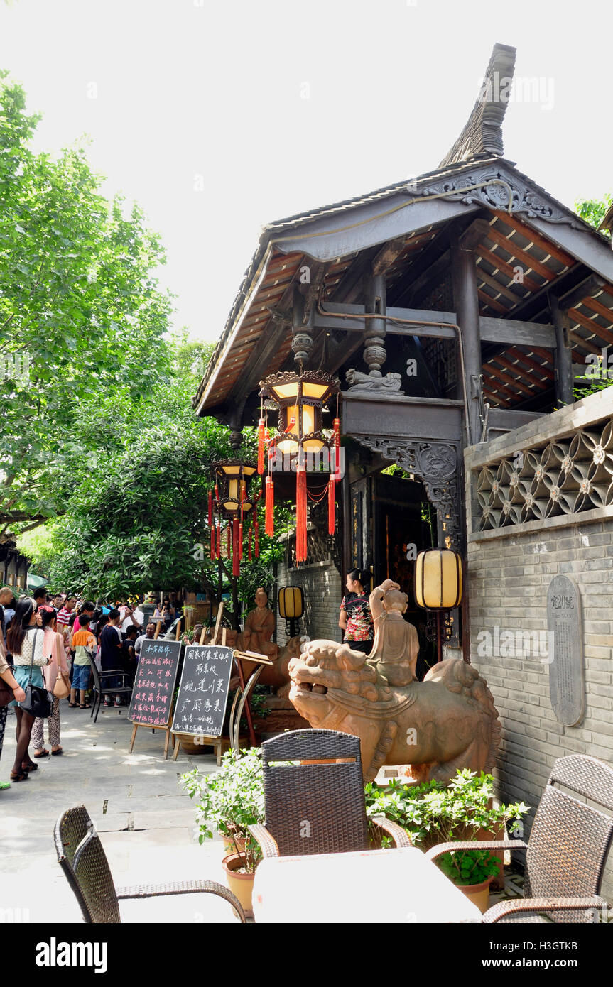 Traditional restaurant, Chengdu Stock Photo - Alamy