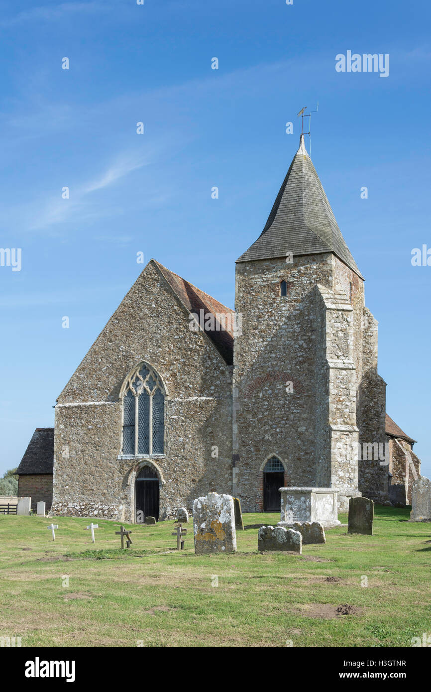 12th century St Clement's Church, Old Romney, Kent, England, United ...
