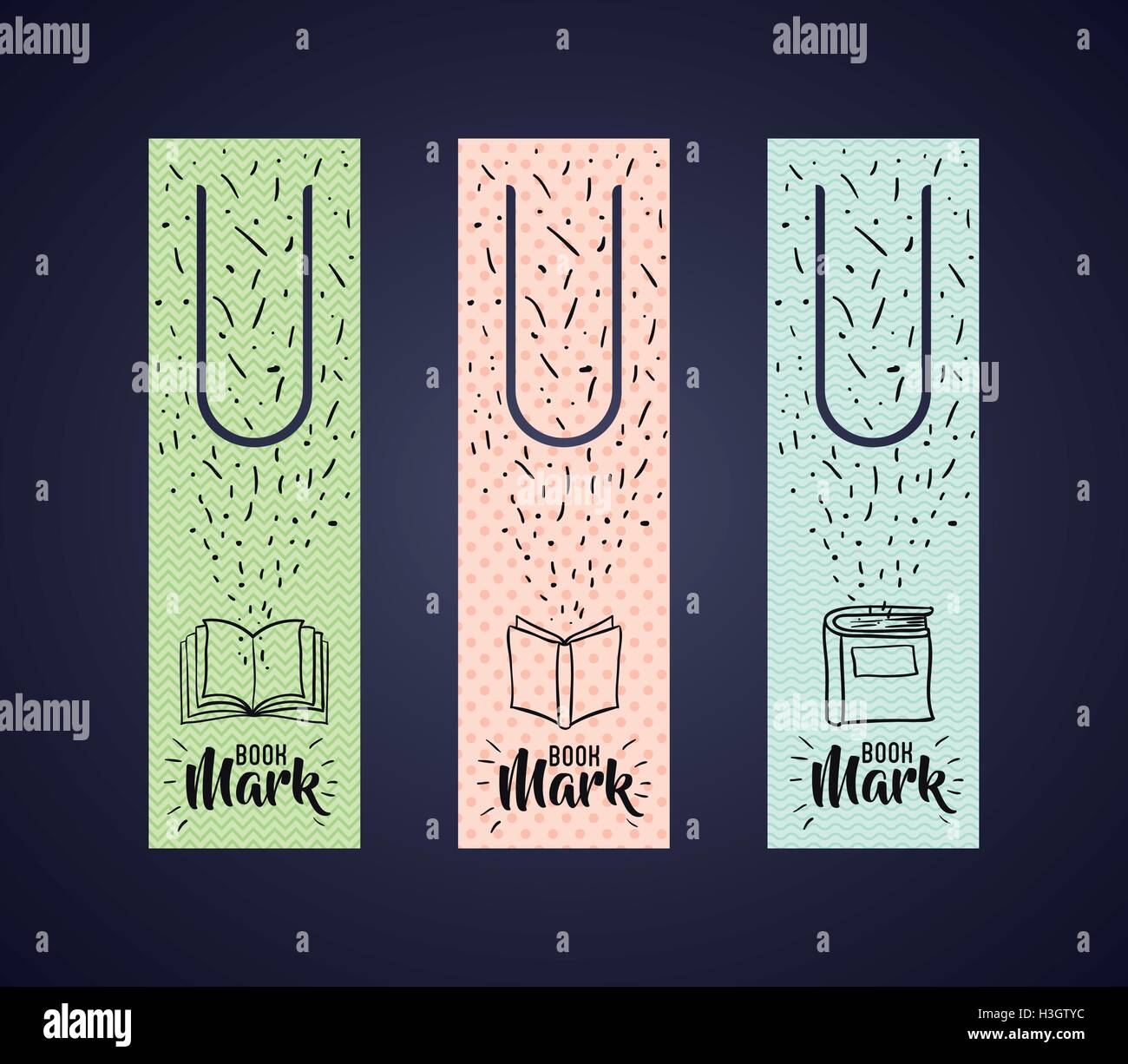 Bookmark label tag design Stock Vector Image & Art - Alamy