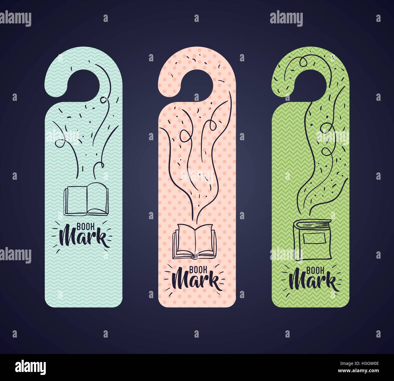 Bookmark label tag design Stock Vector Image & Art - Alamy