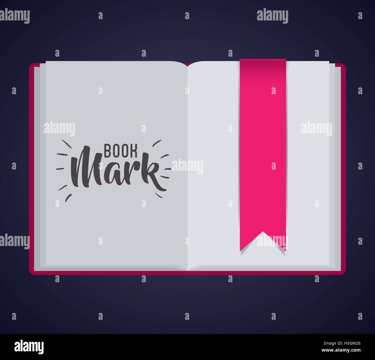 Bookmark label tag and book design Stock Vector Image & Art - Alamy