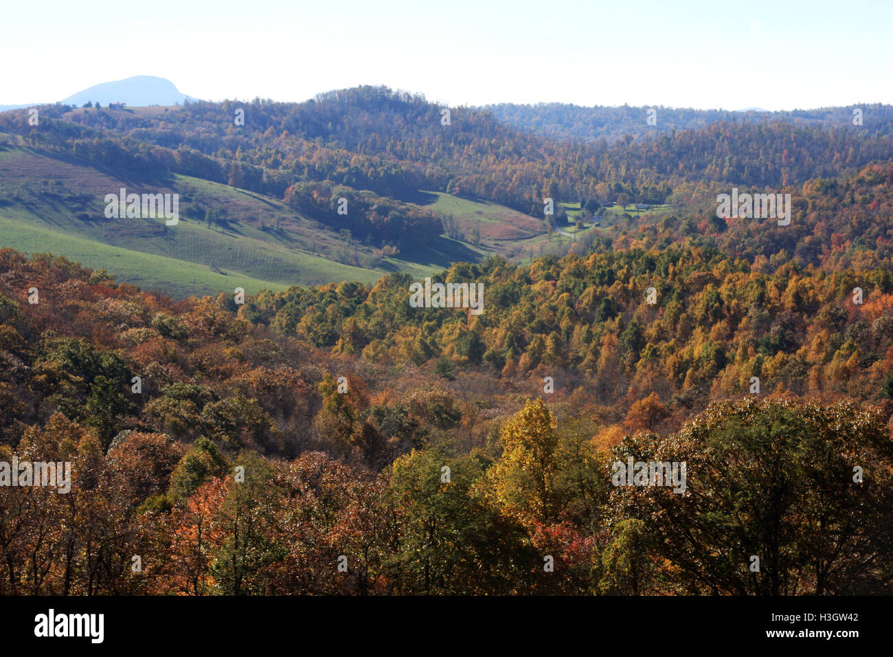 Fall landscape in Blue Ridge Mountains, Virginia, USA Stock Photo - Alamy