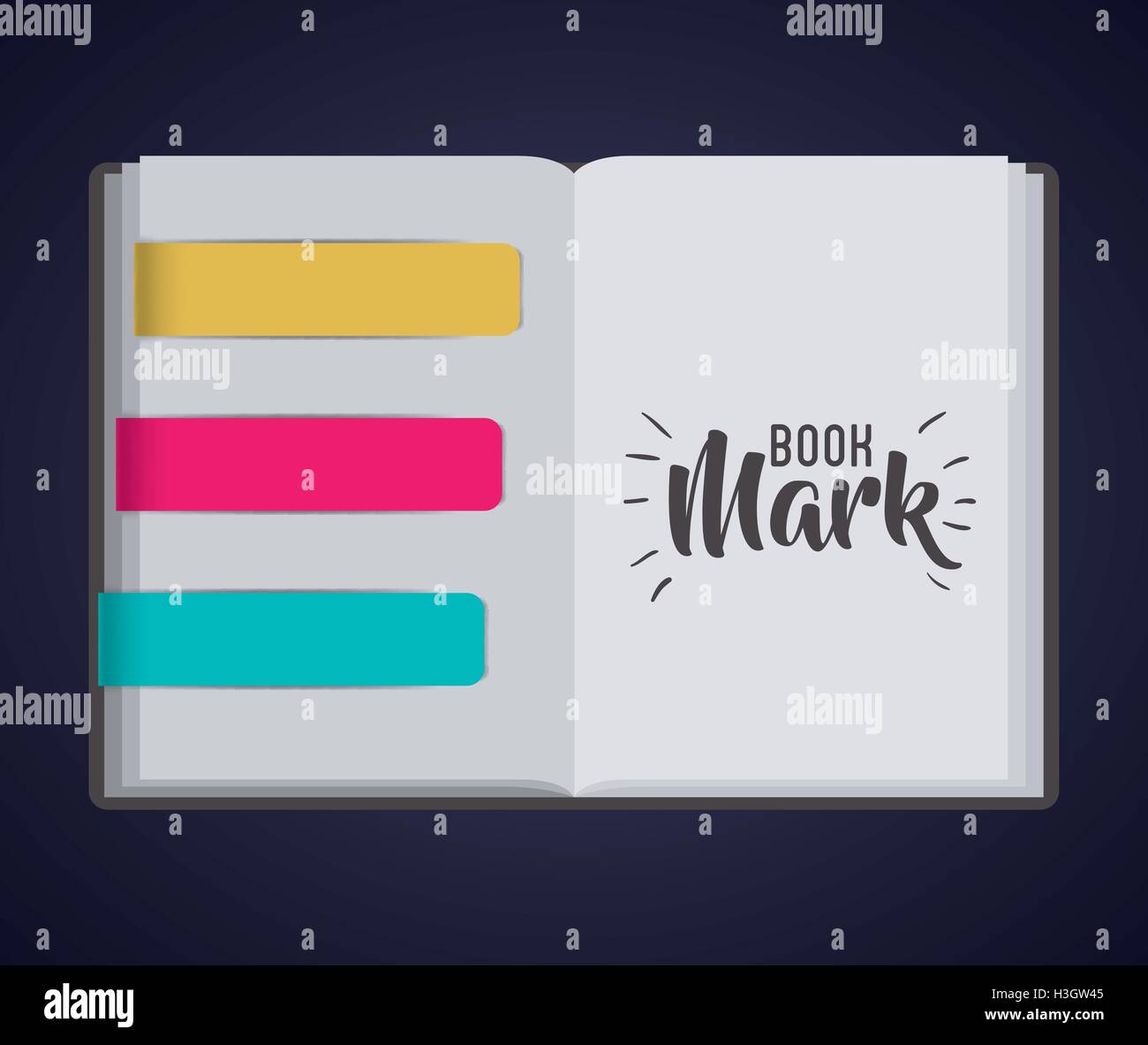 Bookmark label tag and book design Stock Vector Image & Art - Alamy