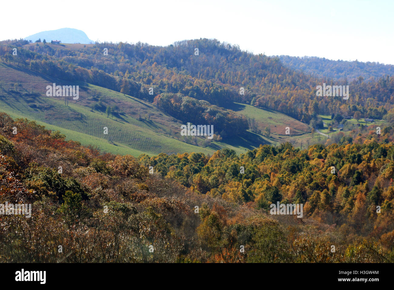 Fall landscape in Blue Ridge Mountains, Virginia Stock Photo - Alamy
