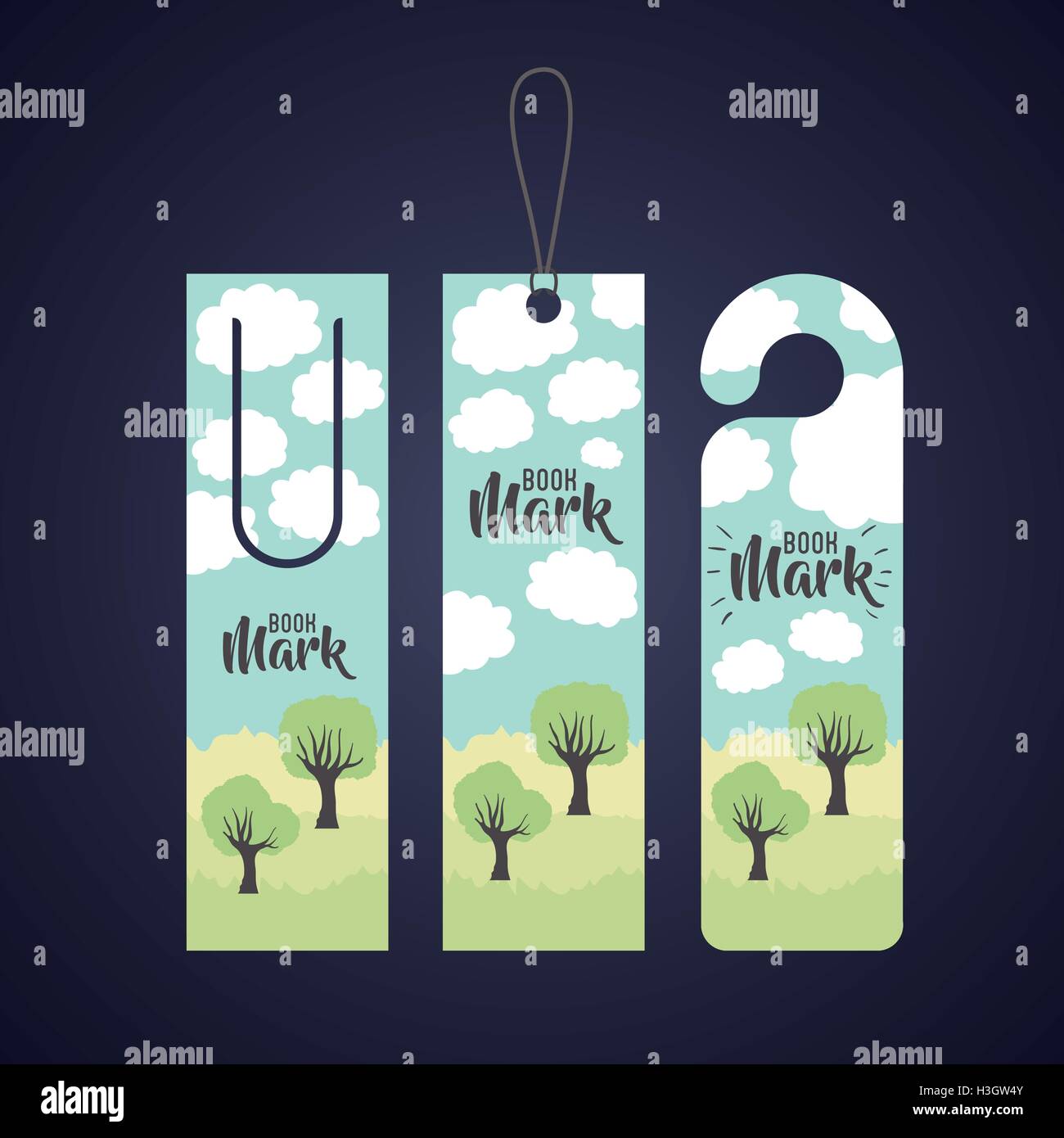 Bookmark label tag design Stock Vector Image & Art - Alamy