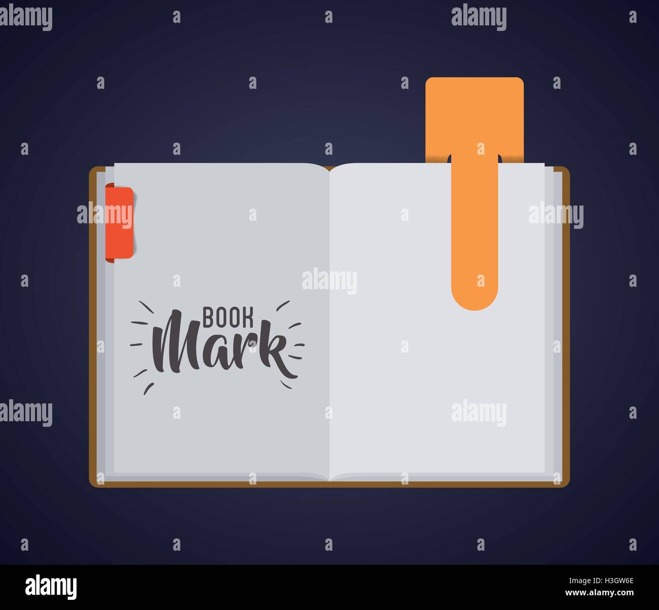 Bookmark label tag and book design Stock Vector Image & Art - Alamy