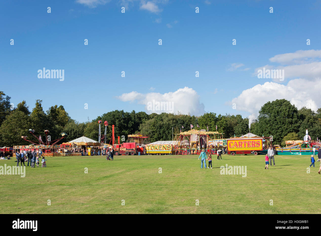 Vintage Carters Steam Fair on The Green, Englefield Green, Surrey ...
