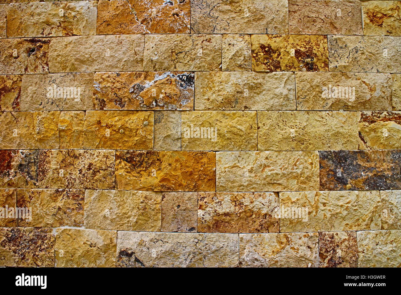 Sandstone brick wall Stock Photo - Alamy