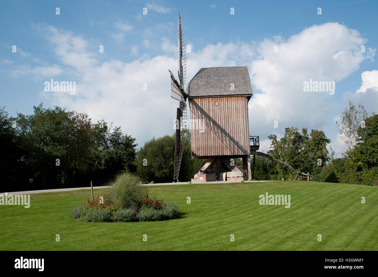 windmill in germany Stock Photo - Alamy