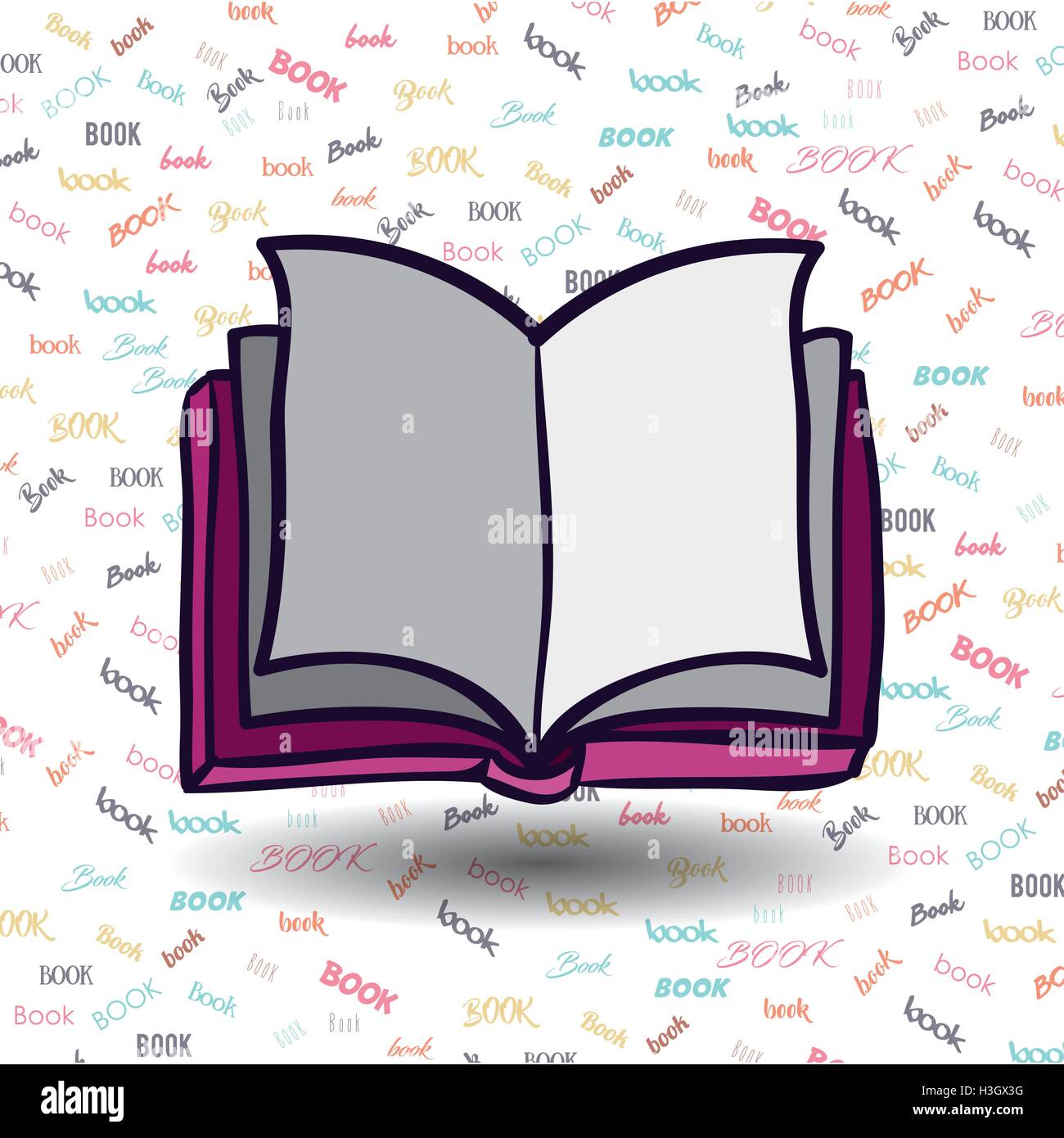 Open book and literature design Stock Vector Image & Art - Alamy