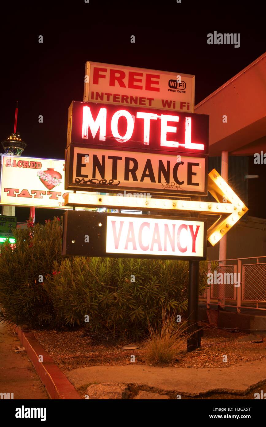 American Neon sign Stock Photo - Alamy