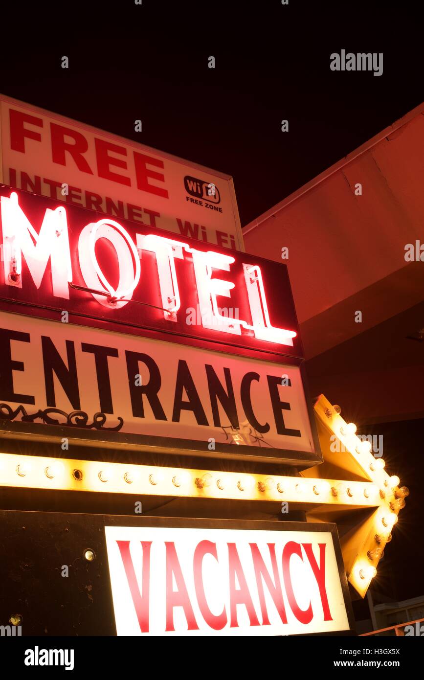 American Neon sign Stock Photo - Alamy