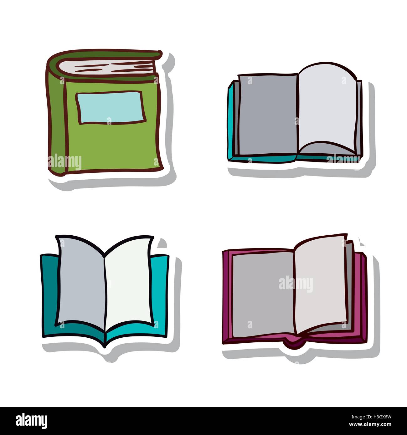Open and close book and literature design Stock Vector Image & Art - Alamy