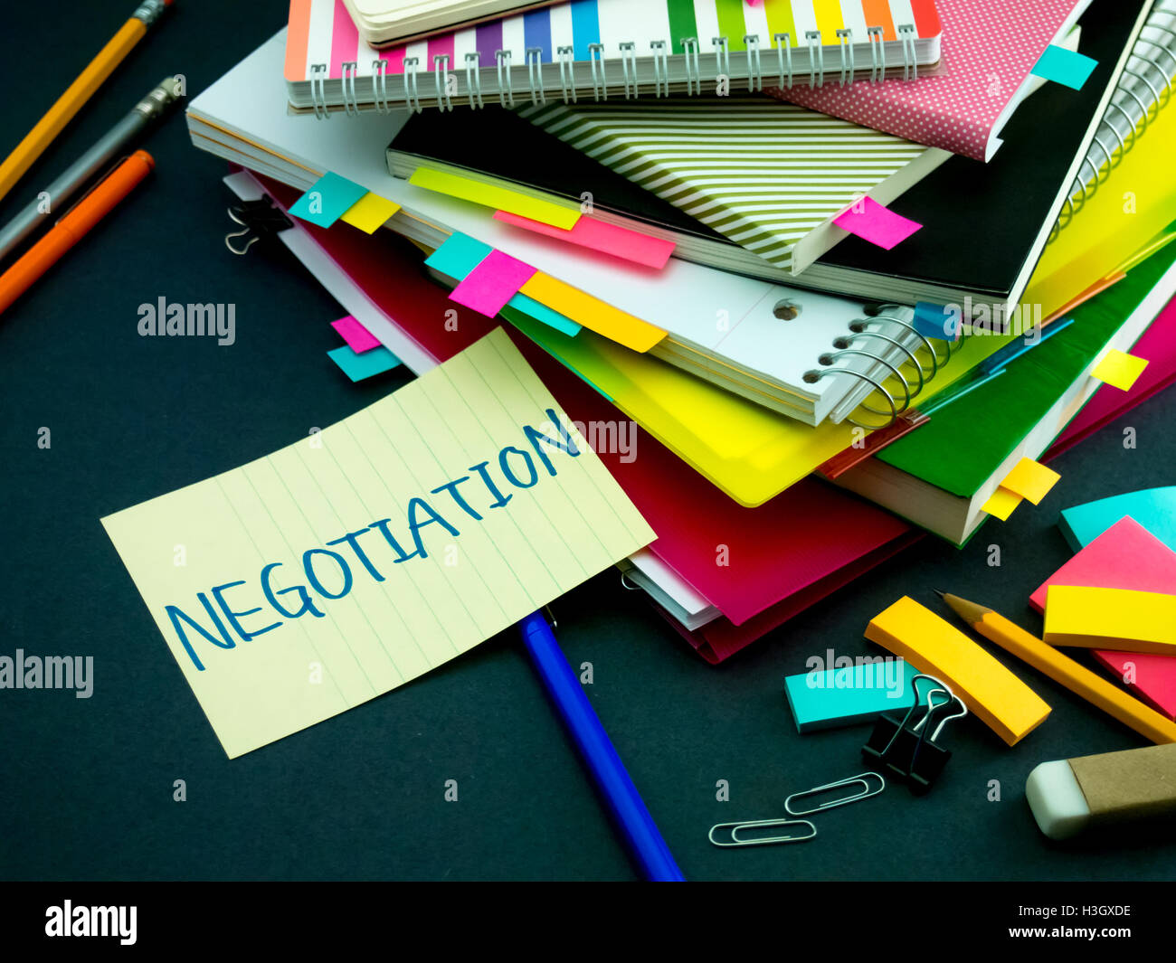 Somebody Left the Message on Your Working Desk;Negotiation Stock Photo ...
