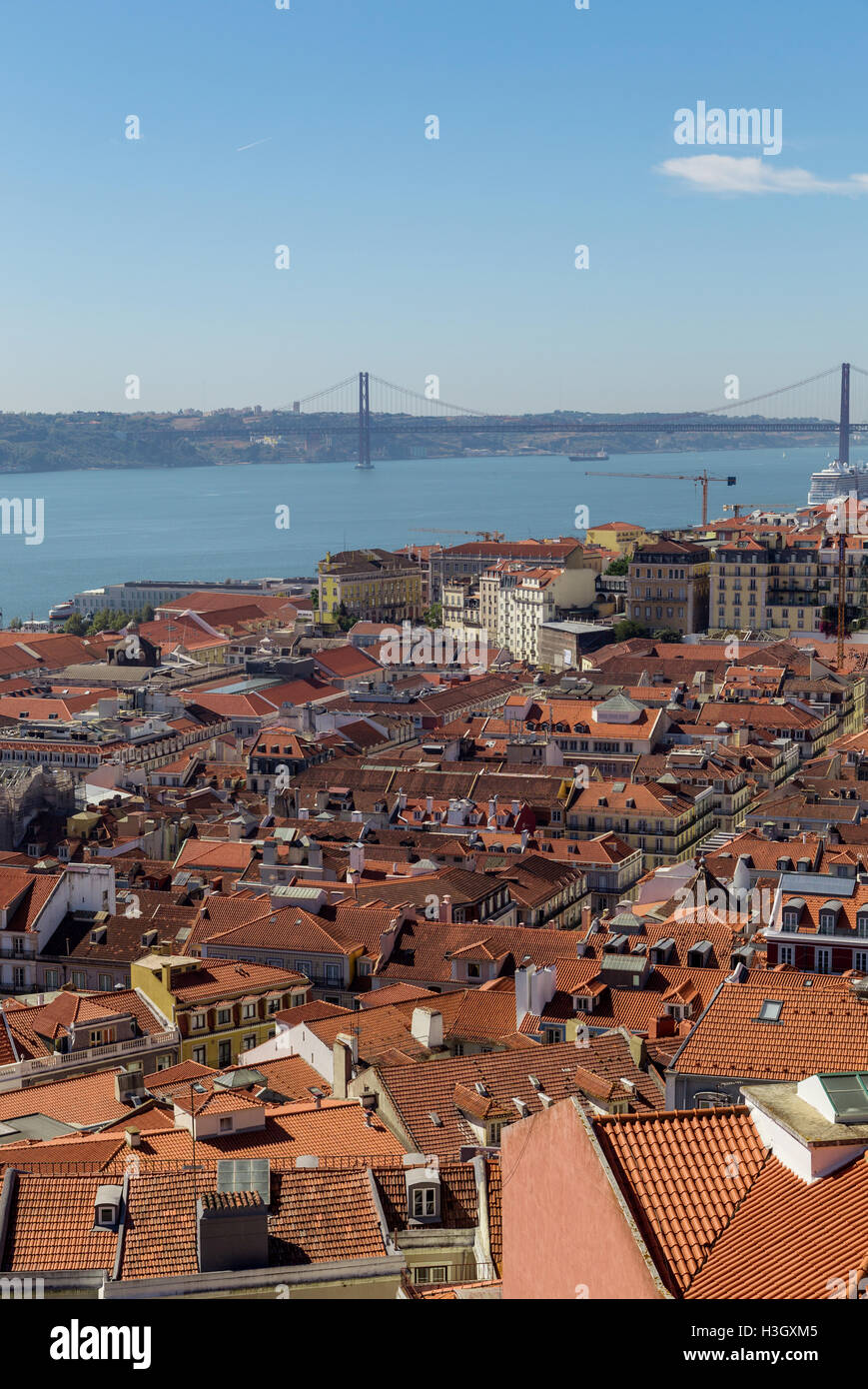 Lisbon top view hi-res stock photography and images - Alamy