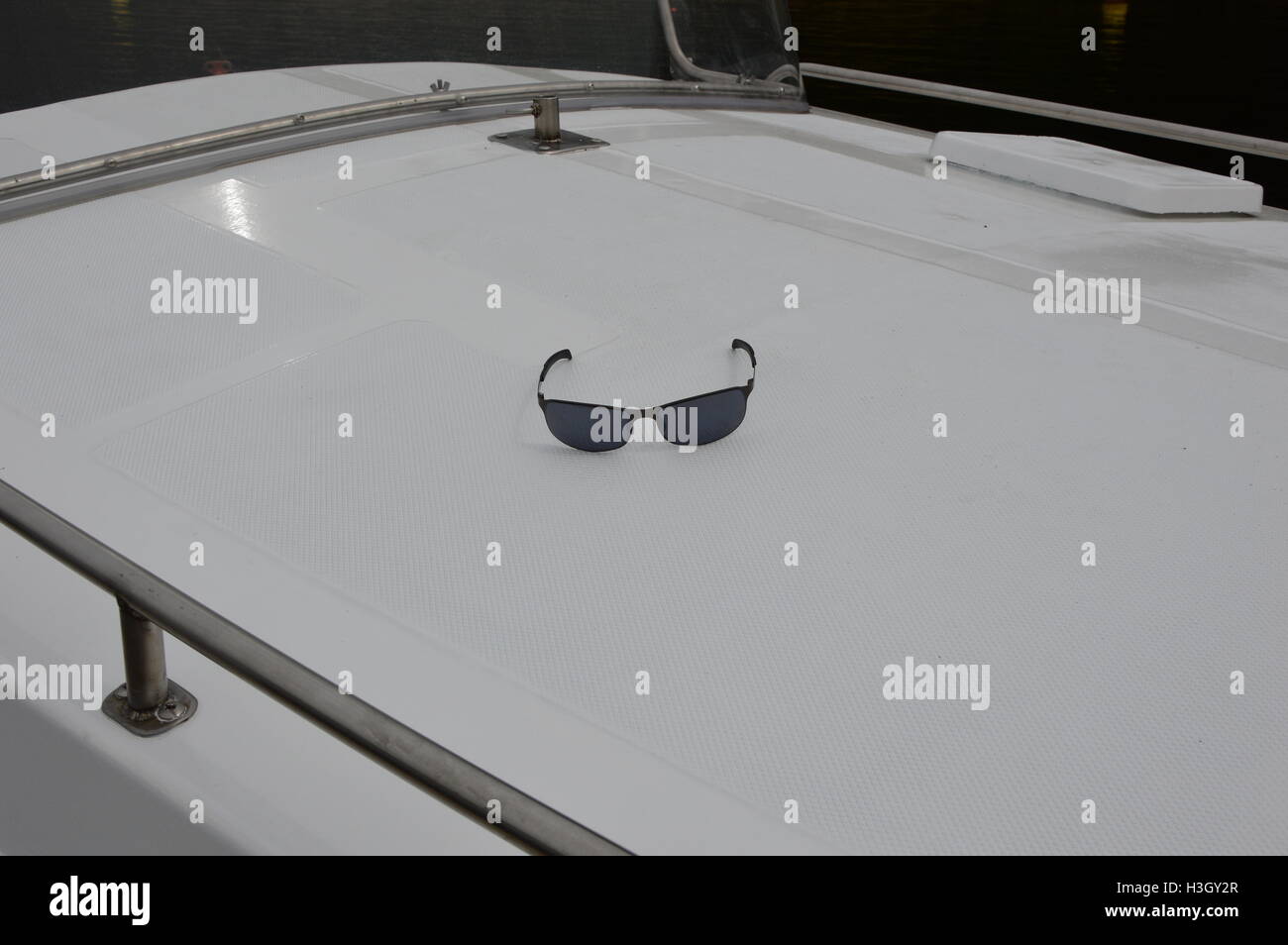 Sunglasses on a ship Stock Photo - Alamy