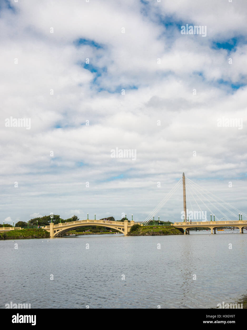 Southport suspension bridge hi-res stock photography and images - Alamy