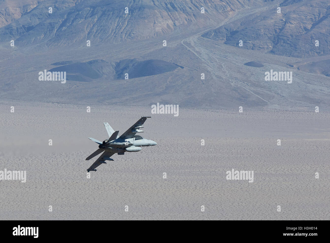 United States Navy F/A-18F Super Hornet Jet Fighter, Flying At Low ...