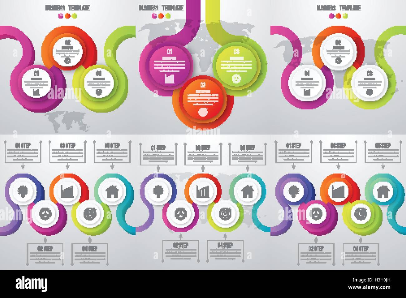 Set with infographics Stock Vector Image & Art - Alamy