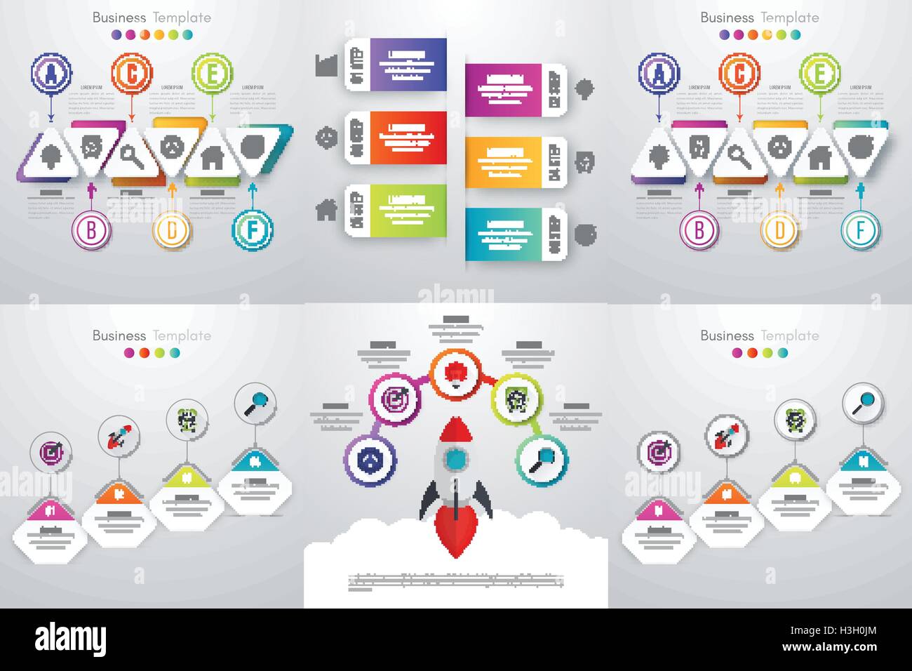 Set with infographics Stock Vector Image & Art - Alamy