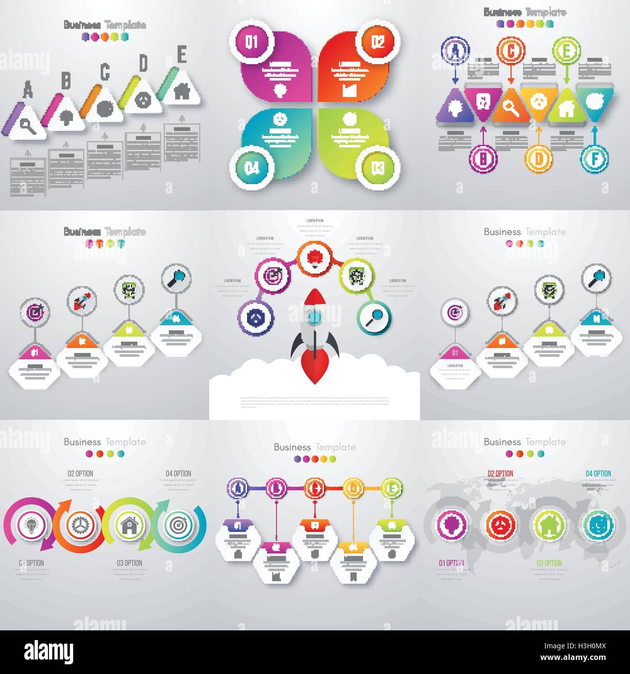 Set with infographics Stock Vector Image & Art - Alamy