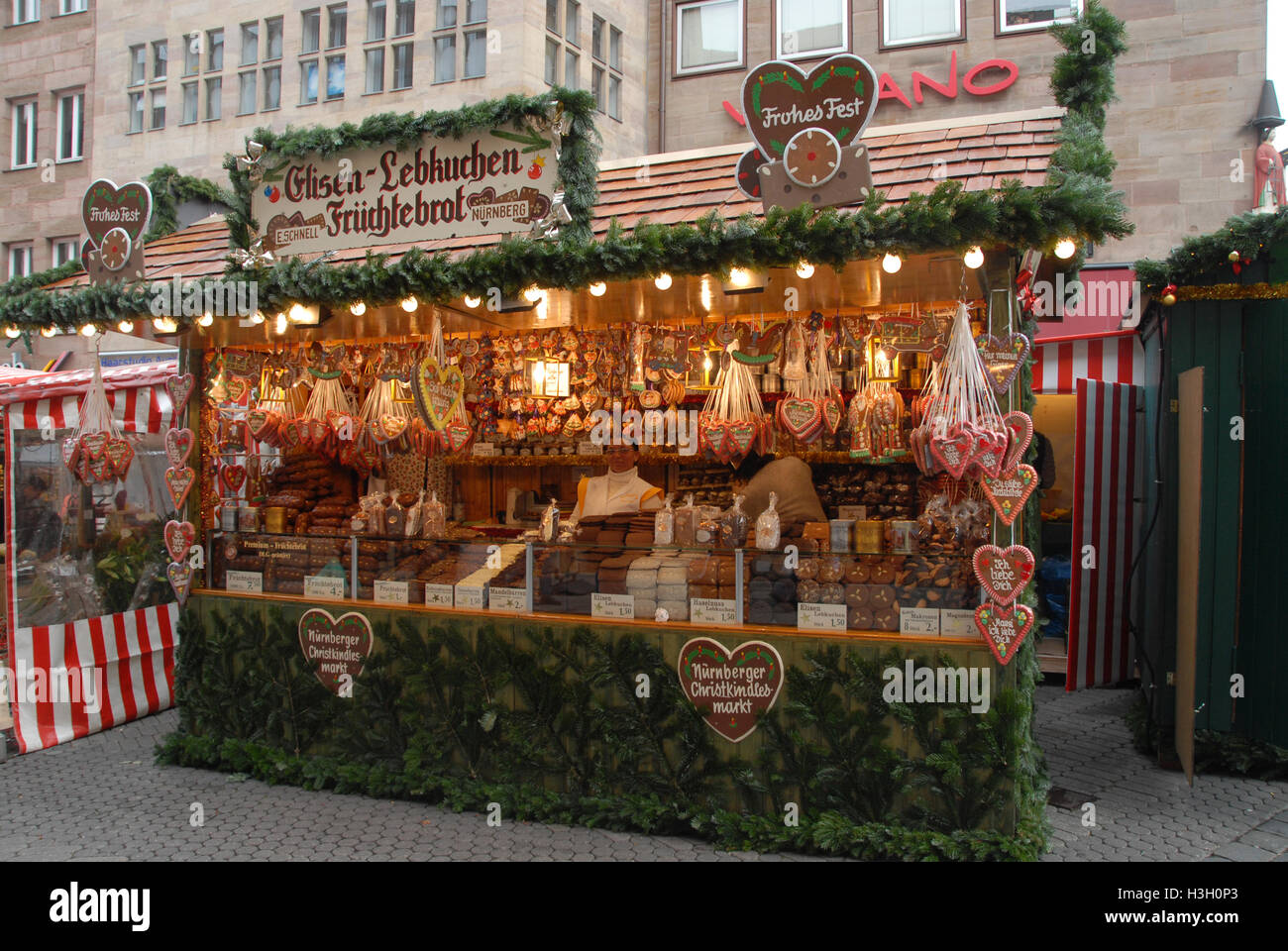 Nuremberg Lebkuchen, ( Nuremberg gingerbread) on sale at a ...